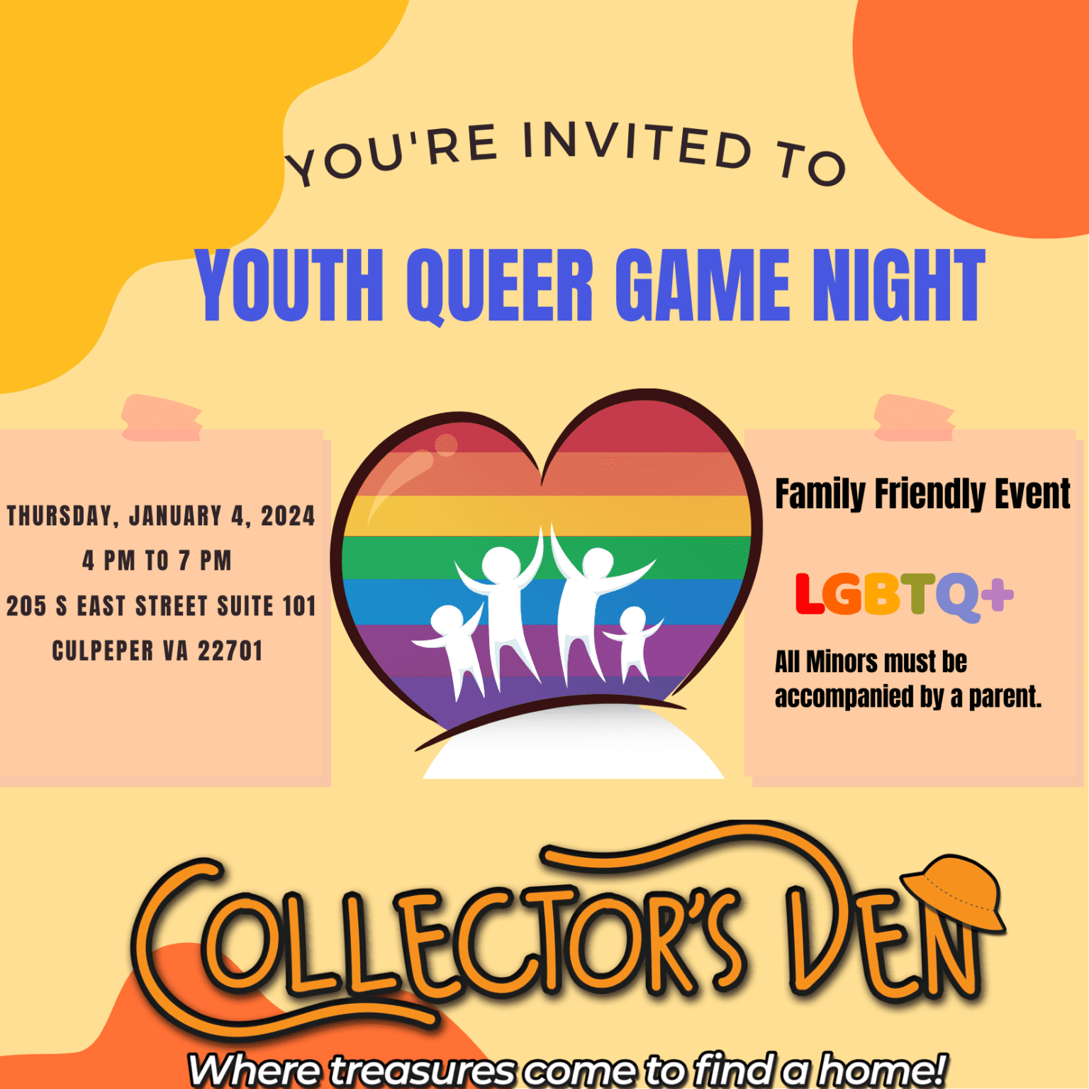 Youth Queer Game Night | Visit Culpeper