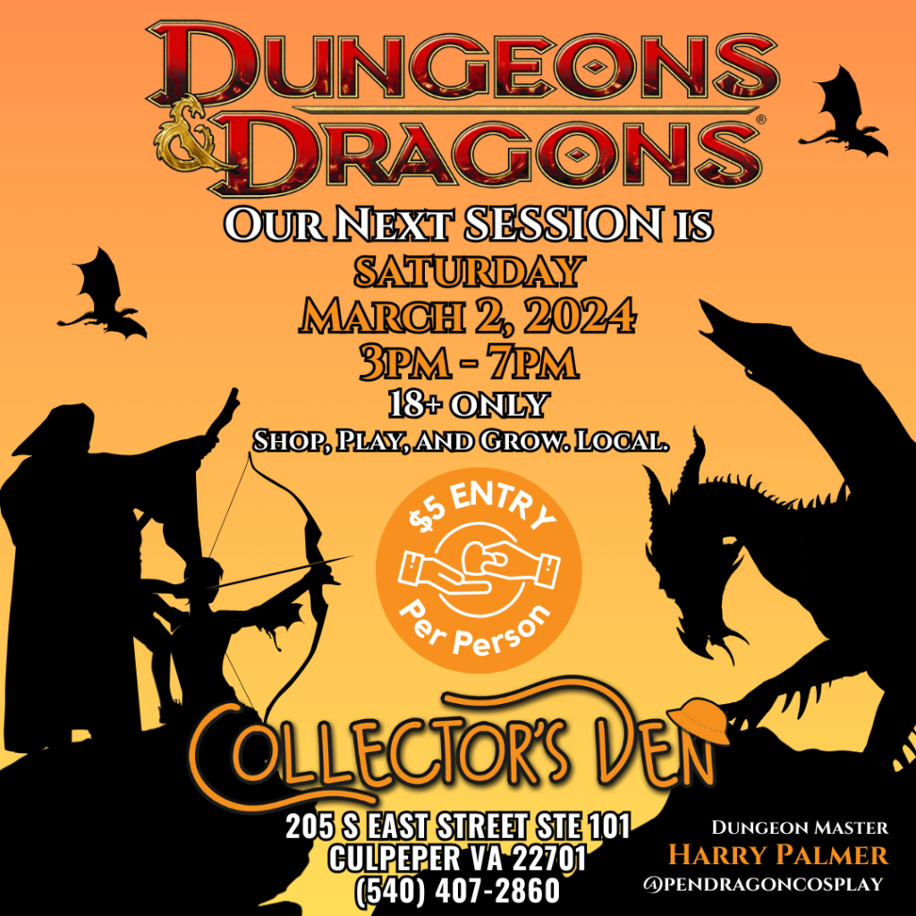 Dungeons & Dragons - Adult Group | Visit Culpeper