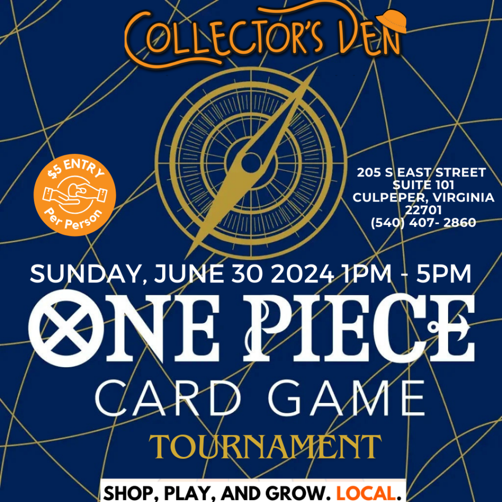 One Piece Card Game Tournament @Collector's Den - Visit Culpeper