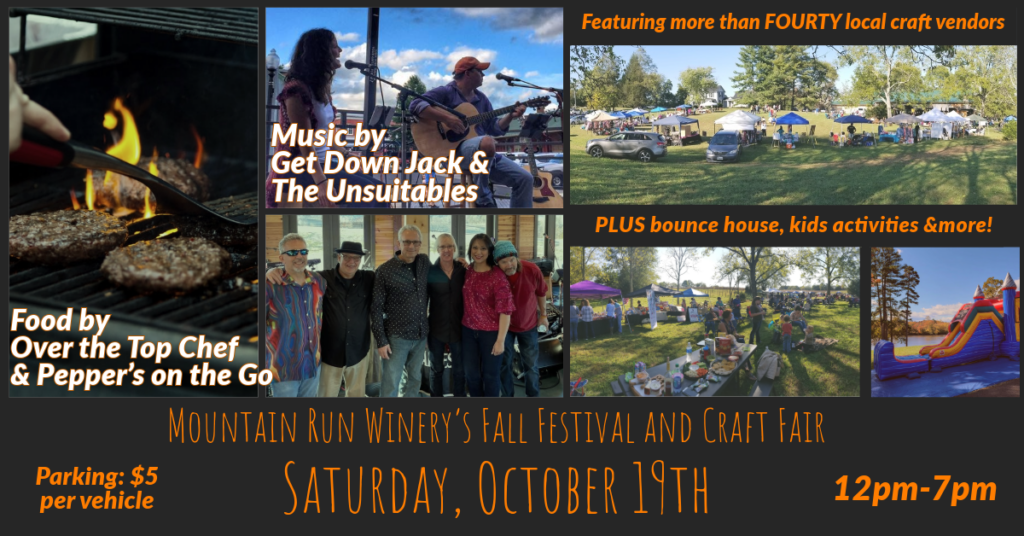 Mountain Run Winery 2024 Fall Festival and Craft Fair | Visit Culpeper