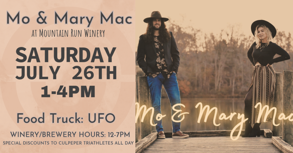 Mo and Mary Mac at Mountain Run Winery
