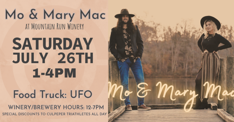 Mo and Mary Mac at Mountain Run Winery