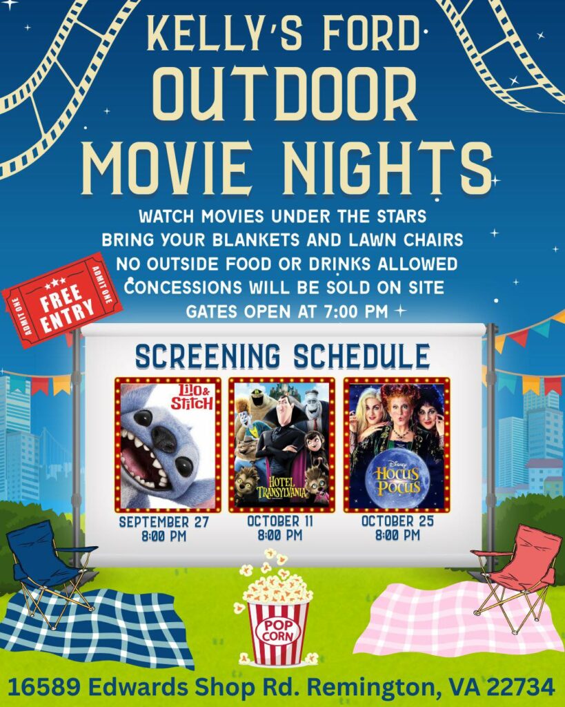 Kelly's Ford Outdoor Movie Night